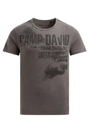 Camp David Rundhalsshirt aus Baumwolle