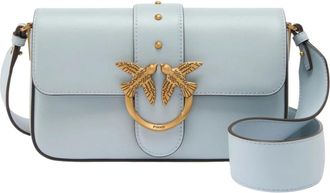 Pinko Pinko, Femme, Sacs, Bleu, Taille: ONE Size Mini Love Bag Slouchy