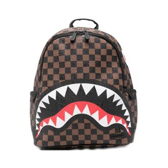 Sprayground Sprayground, unisex, Sacs, Brun, Taille: ONE Size Checkered Shark Backpack