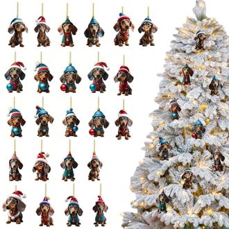 Generico Countdown-Kalender aus Acryl, 18 x 26 cm, Design mit Countdown f&uuml;r Weihnachten, Adventskalender, dekorative Kalender mit Thema