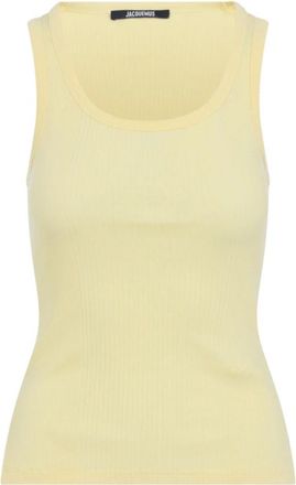 Jacquemus Femme, Tops, Jaune, Taille: 36 FR Le Marcel Rond Carre Top