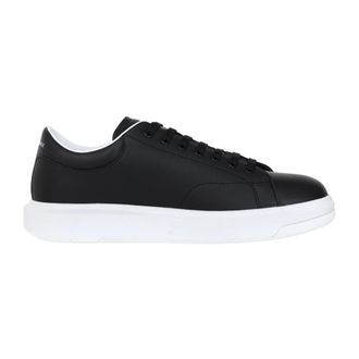 A|X Armani Exchange Schwarze L&auml;ssige Ledersneakers f&uuml;r M&auml;nner - - Shoes - Herren - Schwarzk - 44 EU