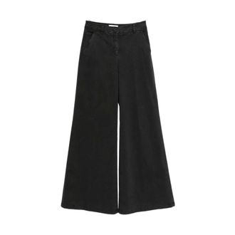Via Masini 80 M656Lr828 Pantalon Large - Femme - Pantalons - Noir - Taille: 46 FR