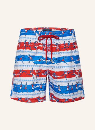 Vilebrequin Badeshorts Olympics 2024 weiss