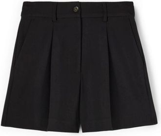 Motivi Femme, Shorts, Noir, Taille: 34 FR Shorts pliss&eacute;s taille haute