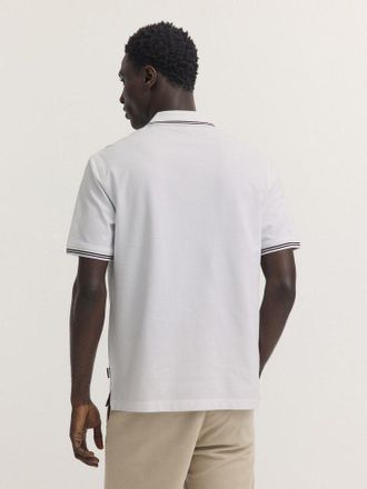 Bugatti Poloshirt Modern Fit Modern Fit Baumwoll-Piqu&eacute; Kurzarm Polokragen