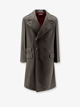 Brunello Cucinelli Double-breasted virgin wool coat - BRUNELLO CUCINELLI - gender_Man