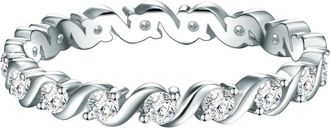 Trilani Ring - Sterling Silber Ring Zirkonia - Gr. 47 - in Silber - f&uuml;r Damen