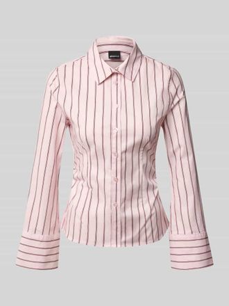 Gina Tricot Hemdbluse aus Baumwoll-Mix mit Hemdblusenkragen