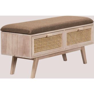 Sklum Banc en bois avec 2 tiroirs Ralik Design SKLUM