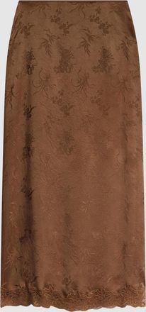 Vanessa Bruno Jupe Longue Geraldina Marron Glace