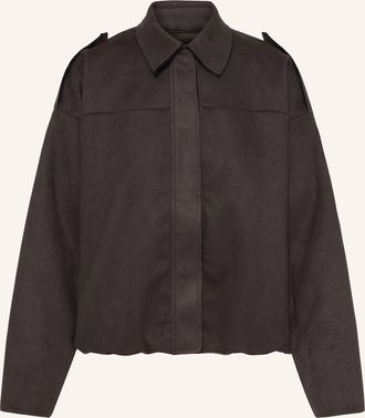 Ichi Jacke Ihkeisha In Lederoptik braun