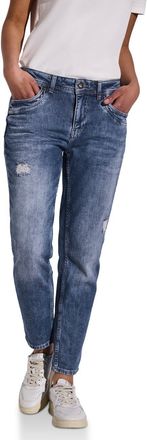 Street One Damen A378667 Jeans im Loose Fit, Medium Blue Tint, 33W / 28L