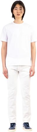 Herno Homme, Tops, Blanc, Taille: 3XL T-shirt en coton stretch