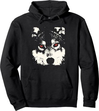 Generic Wolfsgesicht mit Wilden Augen Pullover Hoodie