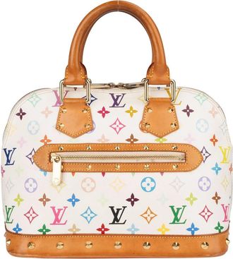 Louis Vuitton Crossbody Bags - Louis Vuitton Murakami Multicolor Alma PM Handbag - Gr. unisize - in Wei&szlig; - f&uuml;r Damen
