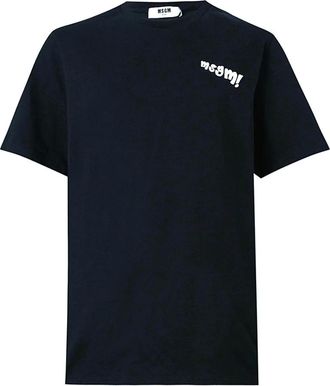 Msgm Msgm, Femme, Tops, Bleu, Taille: 44 FR T Shirt