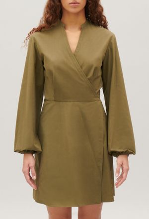 Claudie Pierlot Robe courte portefeuille col mao