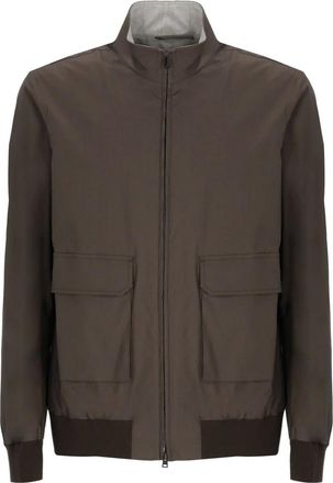 Herno Homme, Vestes, Brun, Taille: XL Veste Bombe Coton Stretch