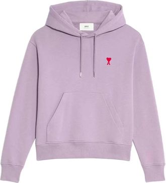 Ami Femme, Sweatshirts et sweats &agrave; capuche, Violet, Taille: 38 FR Small A Heart Popover Sweat &agrave; capuche