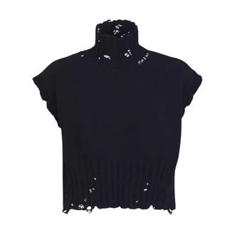 Marni Damen, Strickwaren, Schwarzk, 3XSGröße