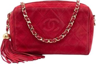 Chanel Sac bandouli&egrave;re vintage doccasion - Femme - Pre-owned - Rouge - Taille: ONE Size