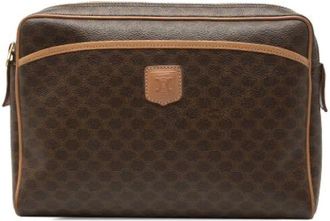 Celine Pre-owned Vintage Canvas Clutch - Femme - Pre-owned - Brun - Taille: ONE Size