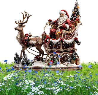 Generic des Weihnachtsmann-Hofes | 2D-Acryl-Karikaturpf&auml;hle f&uuml;r Weihnachten | Wetterfeste Rasendekorationen, niedliche Au&szlig;endekorationen f&uuml;r Landschaften, Blu