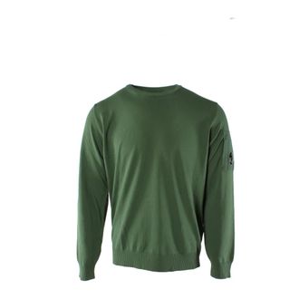 C.P. Company Old Dyed Cotton Crepe Knit - - Knitwear - Herren - Gr&uuml;n - M