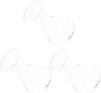 BESPORTBLE 3 St&uuml;ck Teiliges H&auml;ngendes Glasvase Holzrahmen Transparente Wandvasen f&uuml;r Hydrokultur Dekorative Pflanzenhalter f&uuml;r Wohnzimmer B&uuml;ro Kompakte Pflanzgef