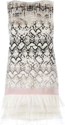 Giambattista Valli snake skin print dress - Schwarz