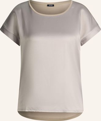 Joop Blusenshirt Taila Im Materialmix grau