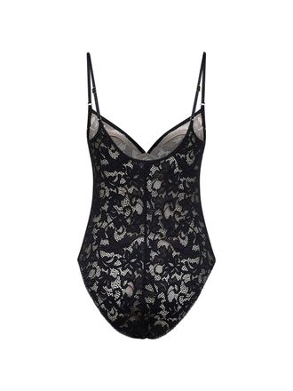 Zimmermann Womens Bodysuit Lace Black Polyamide Tops Top
