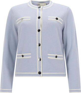 Tory Burch Pull Col Rond - Bleu