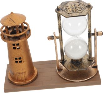 Garneck Vintage Sanduhr Dekoration Retro Sandglass Timer für Schreibtisch Büro Tisch Ornament Stabiles Design Vielseitig Platzierbar Eleganter Home Accent Ges