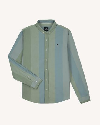 Faguo Chemise vert clair et multicolore