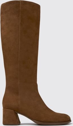 Camper Bottes hautes Kora en nubuck avec talon moyen et fermeture &eacute;clair