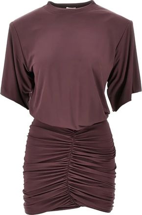 Andamane Lennox ruched mini dress - Violett