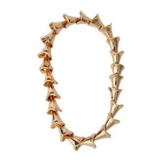 Sportmax Femme, Accessoires, Jaune, Taille: ONE Size Collier Sculptural Dor&eacute;