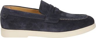 Baldinini Homme, Chaussures, Bleu, Taille: 43 EU Mocassins en daim