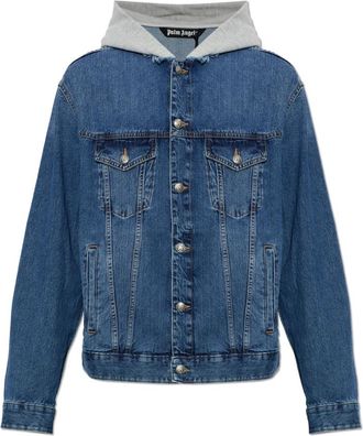 Palm Angels Denimjacke mit Vintage-Effekt - - Jackets - Herren - Blau - S