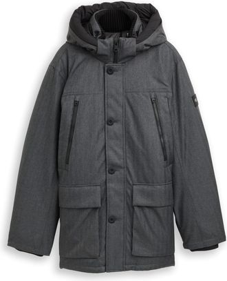 Tom Tailor Herren Arctic Parka mit Abnehmbarer Kapuze