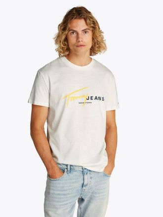Tommy Jeans Kurzarmshirt TJM REG SIGNTR DNA TEE EXT Mit Rundhalsausschnitt