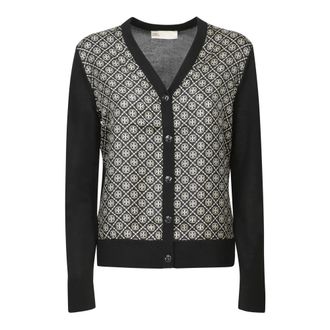 Tory Burch Schwarze Strickjacke - - Knitwear - Damen - Schwarzk - S