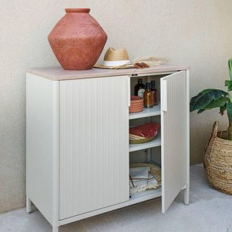 Hesperide Buffet de jardin Ironia en acier galvanis&eacute; argile et lin - Hesp&eacute;ride