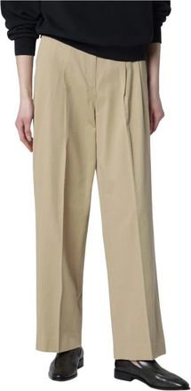 Dunst Femme, Pantalons, Beige, Taille: 38 FR Pantalon Chino Pliss&eacute; Double