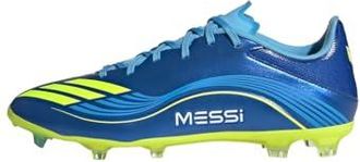 adidas Unisex Chaussure F50 Messi League Terrain Souple/Multi-Surfaces, Royal Blue/Solar Yellow/Semi Blue Burst, 40 2/3