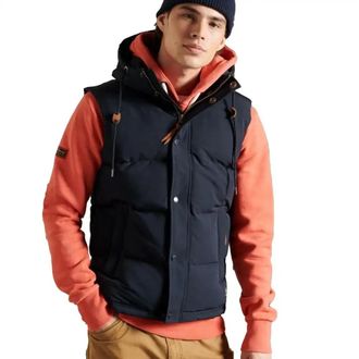 Superdry Marine &Auml;rmellose Steppweste - - Jackets - Herren - Blau - S