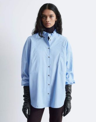 & Other Stories Hemd aus Popeline in Hellblau