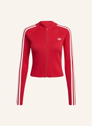 adidas Originals Adidas Originals Strickjacke Adicolor 3 Stripes Slim Knit rot